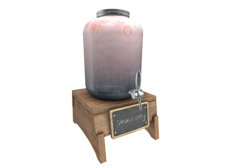 Second Life Marketplace - 12. [IK] Fresh Fruit Table - Strawberry ...
